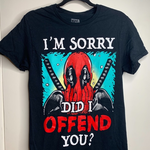 Marvel | Shirts | Marvel Deadpool Im Sorry Did I Offend You Shirt ...